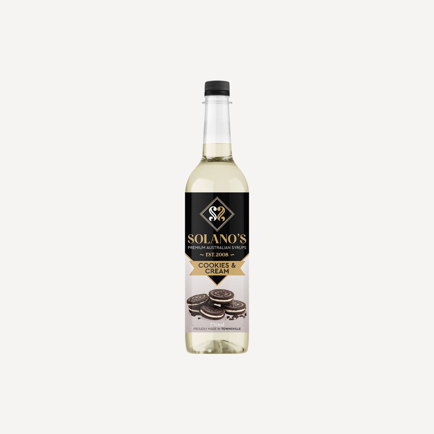 Cookies and Cream Flavoured Syrup – Solano's Syrups